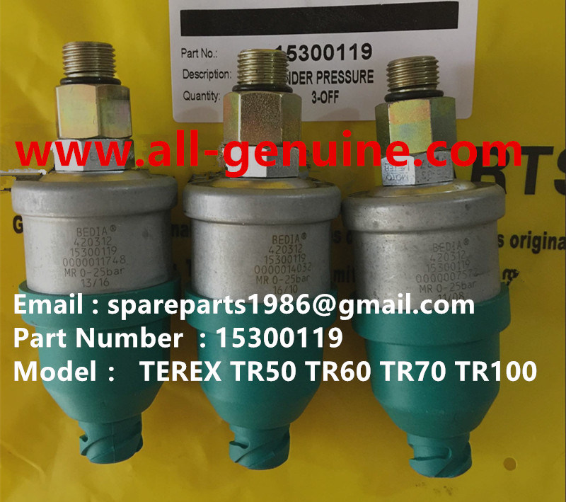 TEREX 15300119 SENSOR OFF HIGHWAY NHL DUMP TRUCK TR35 TR50 TR60 TR100 ...