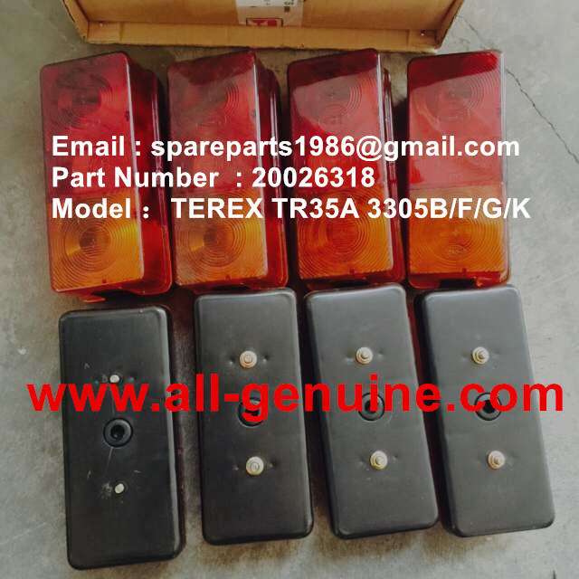 20026318 LIGHT TEREX NHL DUMP TRUCK TR35 TR50 TR60 TR100 CUMMINS ...