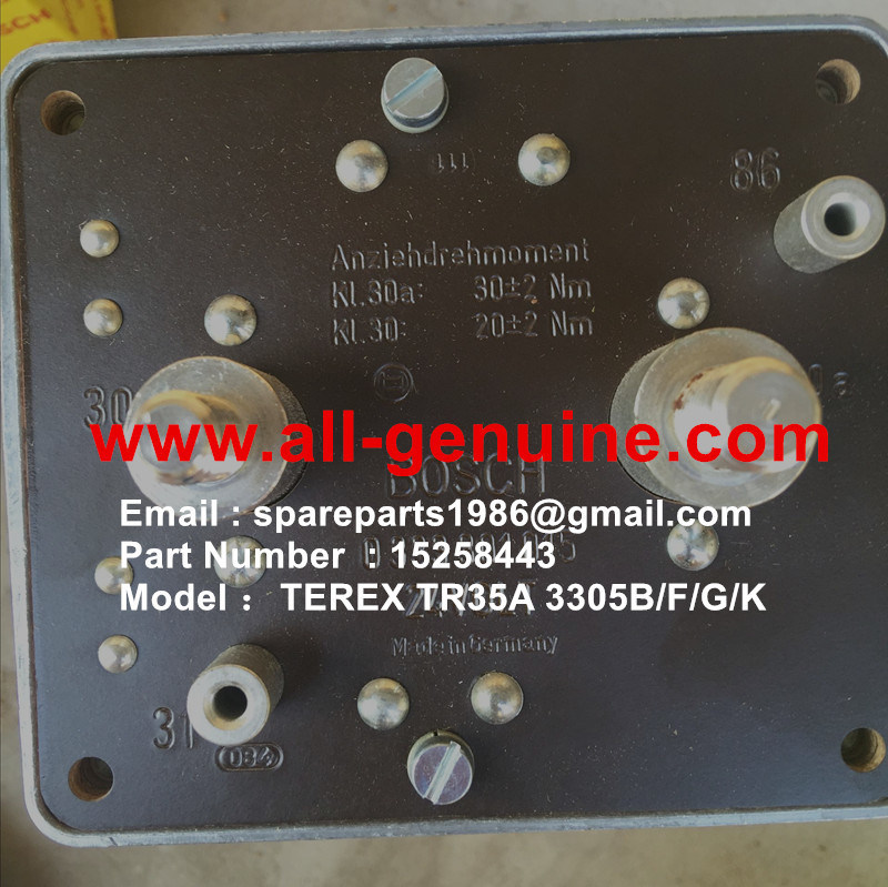 15258443 ISOLATOR RELAY OF TEREX NHL UNIT RIG CUMMINS ALLISON TR35A ...
