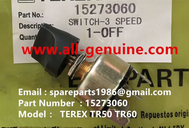 TEREX 15273060-SWITCH -3 SPEED NHL DUMP TRUCK MINING QUARRY TR50 TR60 TR70