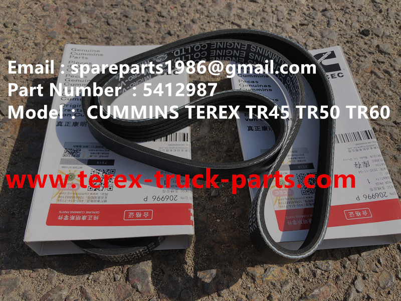 5412987 BELT TEREX CUMMINS DUMP TRUCK TR50 TR60