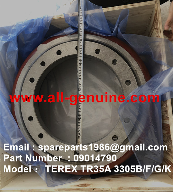 TEREX 09014790 BRAKE DRUM NHL DUMP TRUCK TR35 3305B 3305F 3305G 3305K