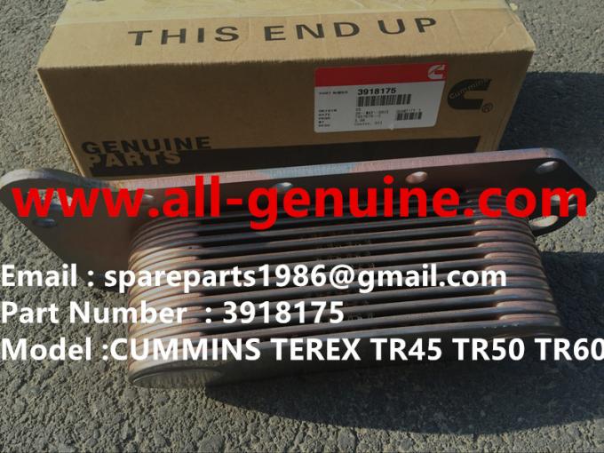CUMMINS ENGINE TEREX 3918175 OIL COOLER NHL DUMP TRUCK MINING QUARRY ...